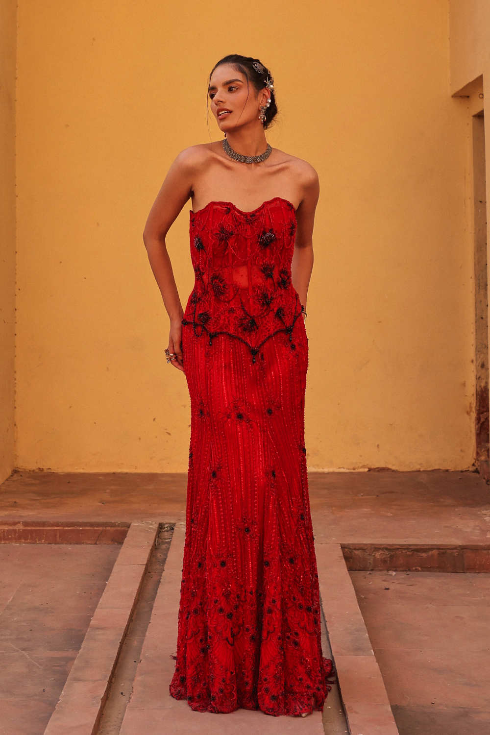 Maria Chantelle Fish-Cut Lehenga – Label Moni K